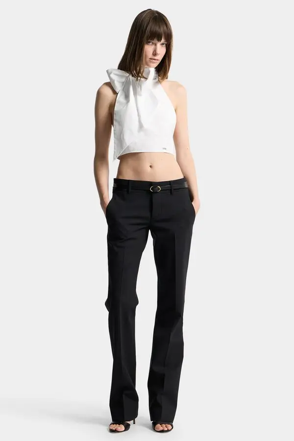 Dsquared2 Evening Cigarette Wool Trousers