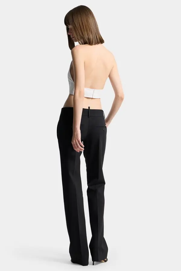 Dsquared2 Evening Cigarette Wool Trousers