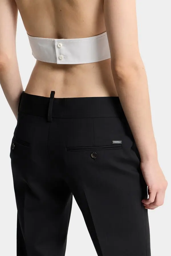 Dsquared2 Evening Cigarette Wool Trousers