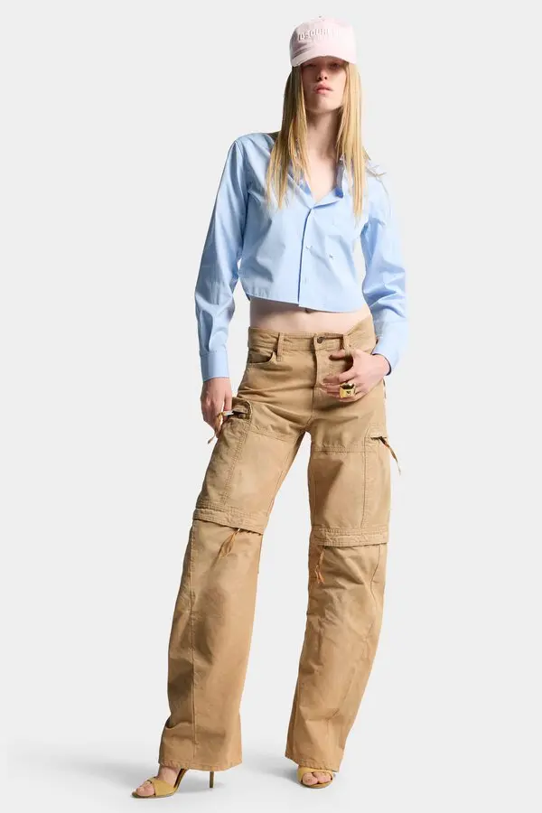 Dsquared2 Garment Dyed Distressed Cargo Pants