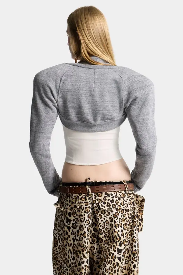 Dsquared2 Deep Cut Jersey Bolero