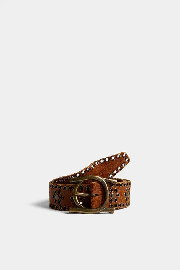Dsquared2 Vintage Buckle Belt - Brown