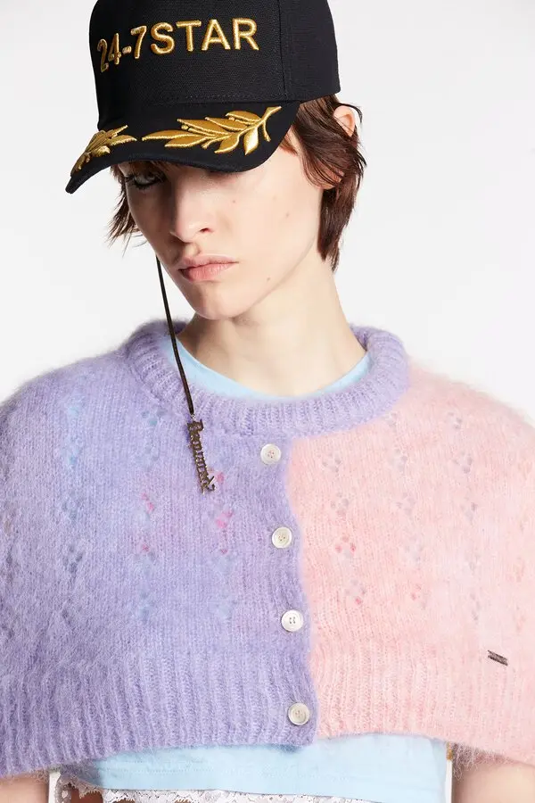 Dsquared2 Mohair Mini Cape Knit