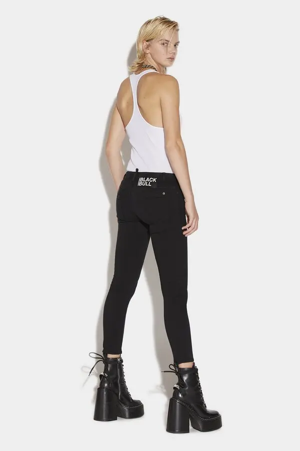 Dsquared2 Cropped Skinny Jeans - Black