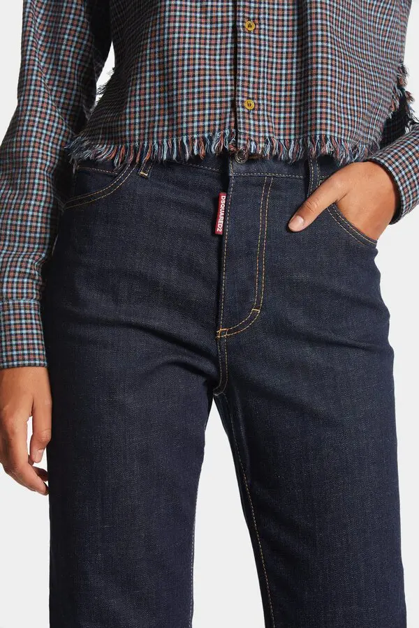 Dsquared2 Dark Rinse Wash Boston Jeans - Blue
