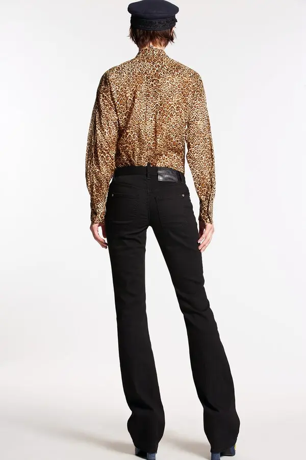 Dsquared2 Dyed Medium Waist Flare Twiggy Jeans
