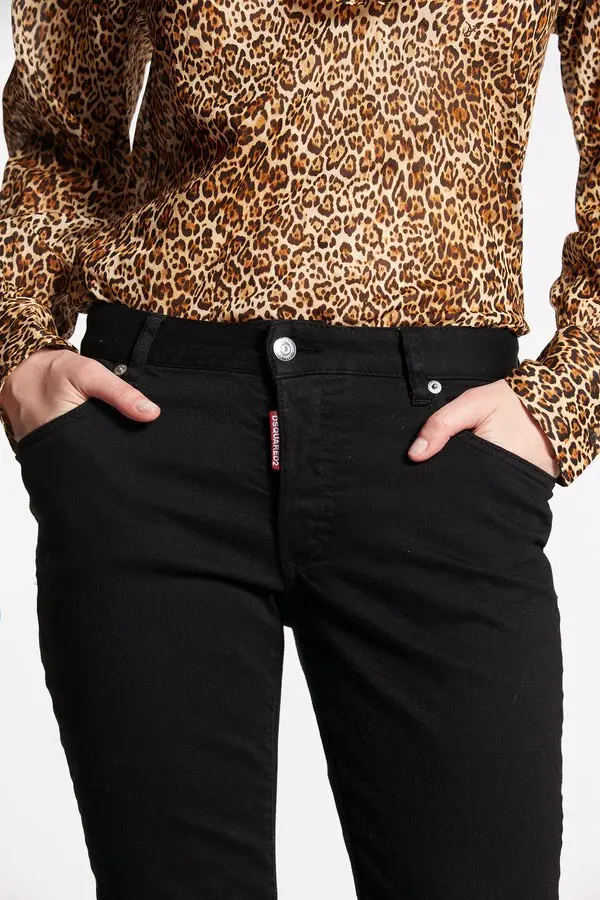 Dsquared2 Dyed Medium Waist Flare Twiggy Jeans