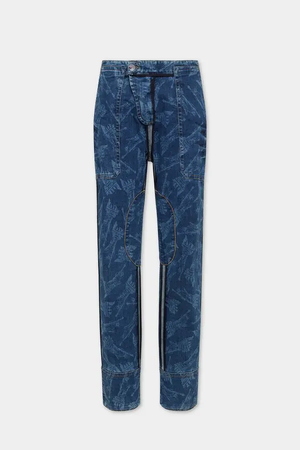 Dsquared2 Vaquera X Statue Of Liberty Cargo Laser Wash Jeans
