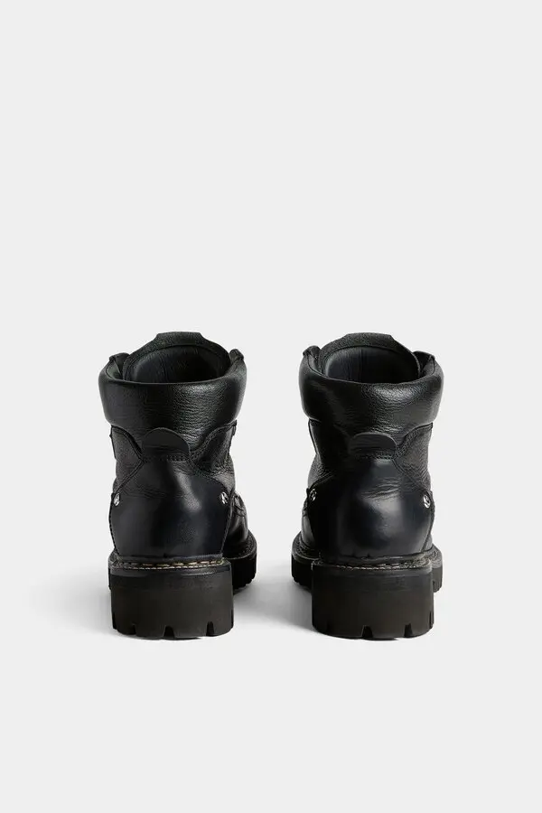 Dsquared2 Leather Lace-up Hiking Boots