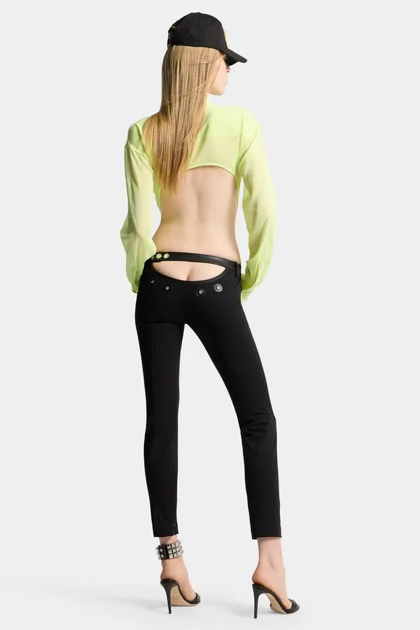 Dsquared2 Glove Skinny Jeans With Leather And Zip Details