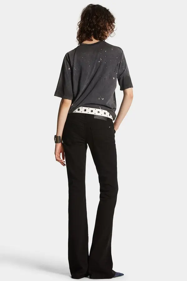 Dsquared2 Medium Waist Flare Twiggy Jeans