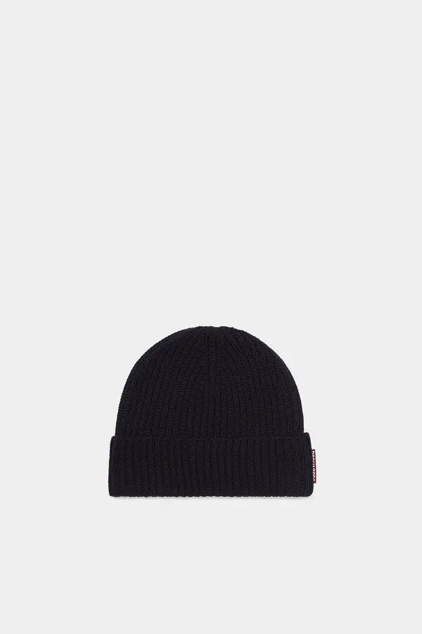 Dsquared2 Rib-knit Wool Scarf And Beanie Set