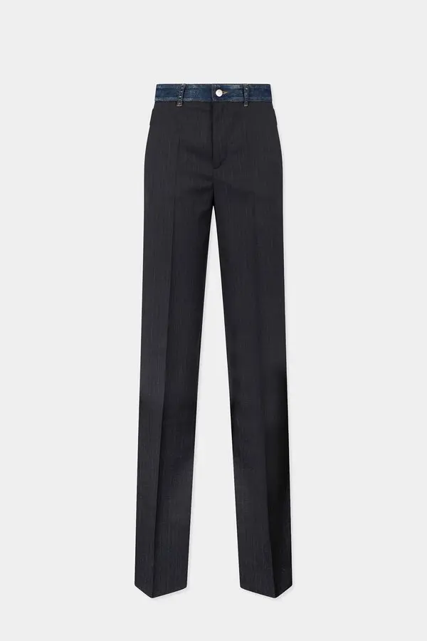 Dsquared2 Dark Rebel Rider Wash Hybrid Tailored Loose Pants - Fantasy