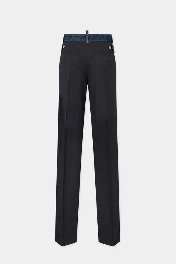Dsquared2 Dark Rebel Rider Wash Hybrid Tailored Loose Pants