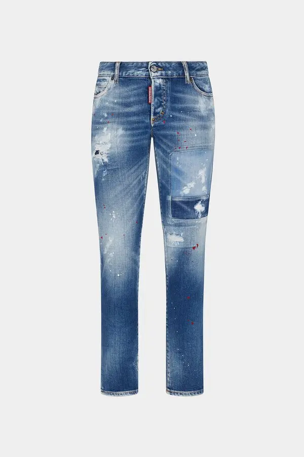 Dsquared2 Medium Wash Skinny Fit Jeans - Blue