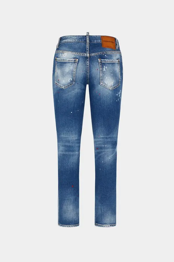 Dsquared2 Medium Wash Skinny Fit Jeans - Blue