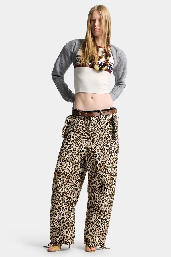 Dsquared2 Wild Print Parachute Pants