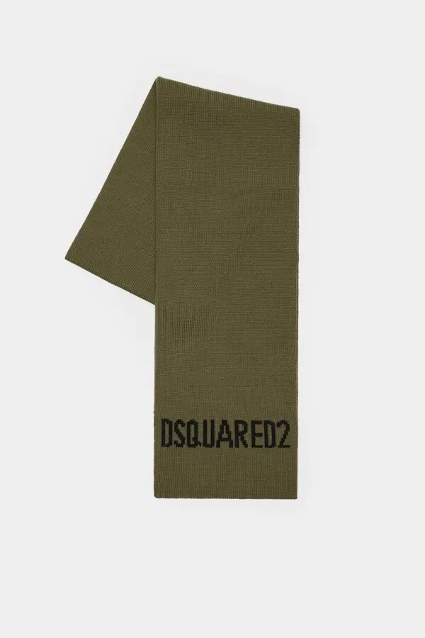 Dsquared2 Knit Scarf - Green