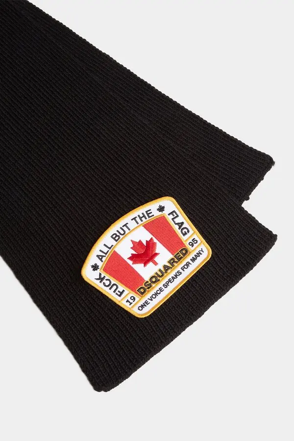 Dsquared2 Canadian Flag Knit Scarf