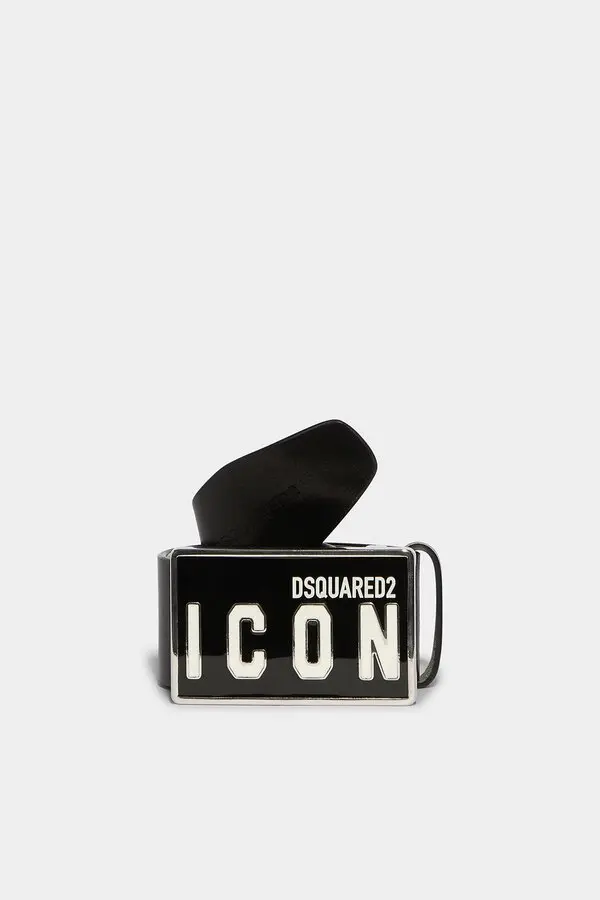 Dsquared2 Icon Plaque Belt - Black