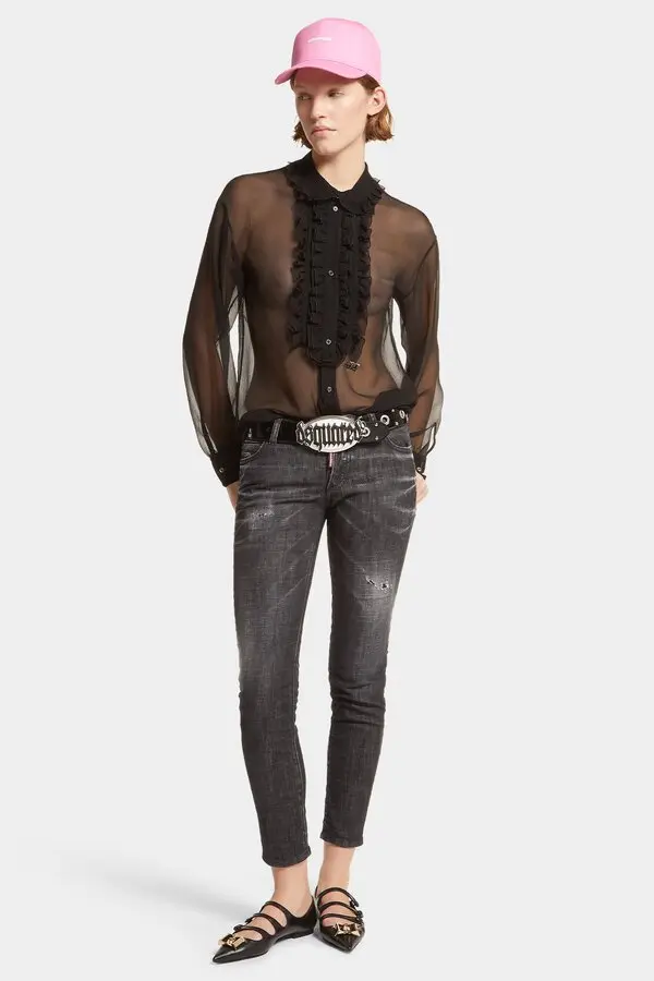 Dsquared2 Medium Waist Skinny Jeans - Black