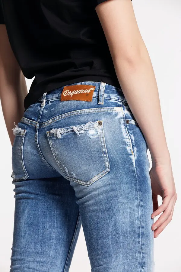 Dsquared2 Medium Wash Super Skinny Jeans