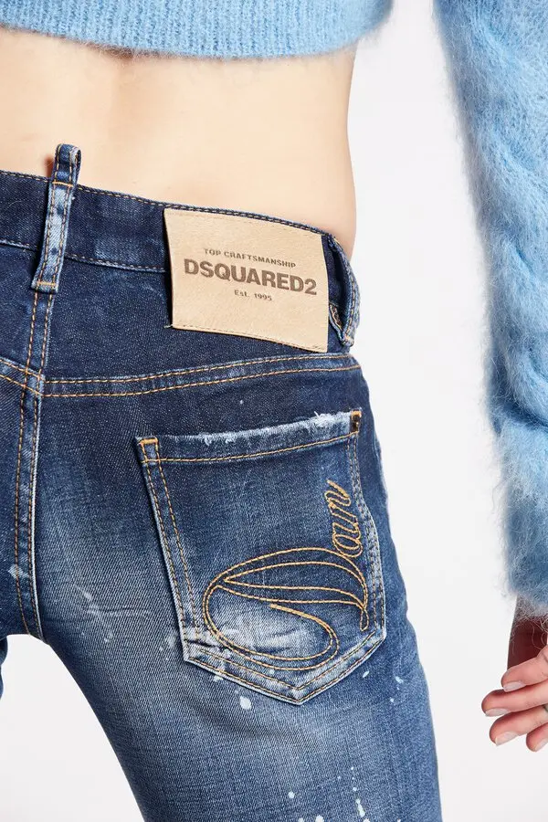 Dsquared2 Jennifer Sprinkle Wash Jeans - Blue