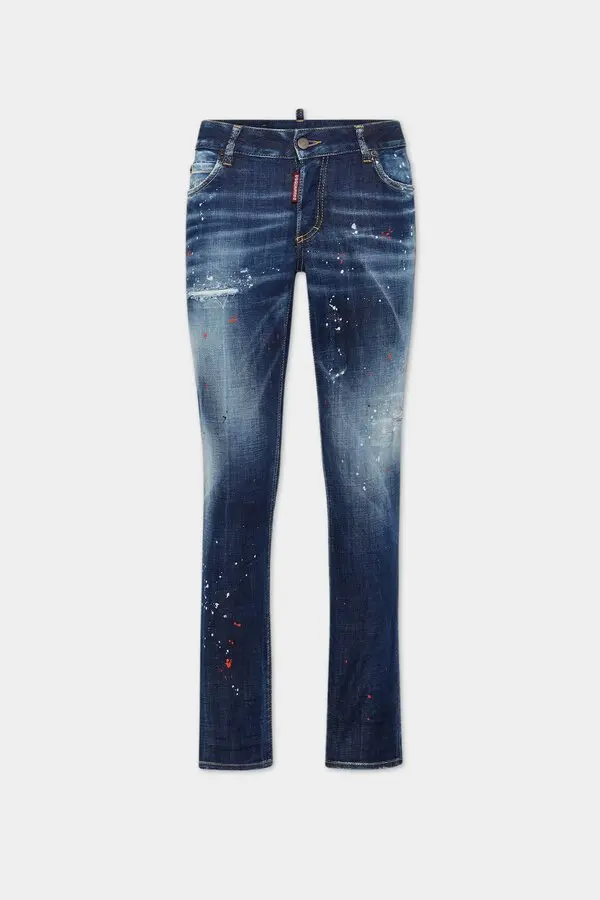 Dsquared2 Medium Wash Skinny Jeans - Blue