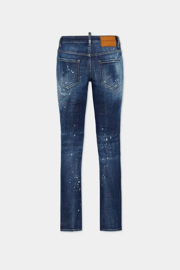 Dsquared2 Medium Wash Skinny Jeans - Blue