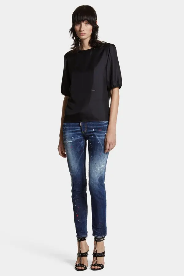 Dsquared2 Medium Wash Skinny Jeans - Blue