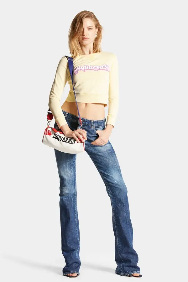 Dsquared2 Medium Waist Flare Jeans