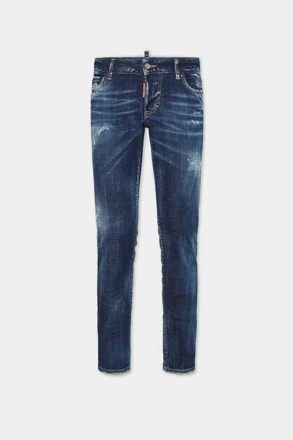 Dsquared2 Skinny Fit Dark Wash Jeans - Blue