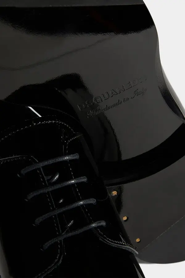 Dsquared2 Patent Leather Lace-up Derby Shoes