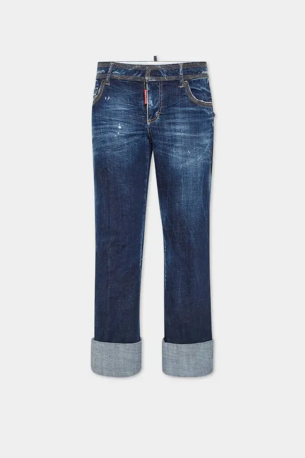 Dsquared2 Jenna Flare Jeans - Blue