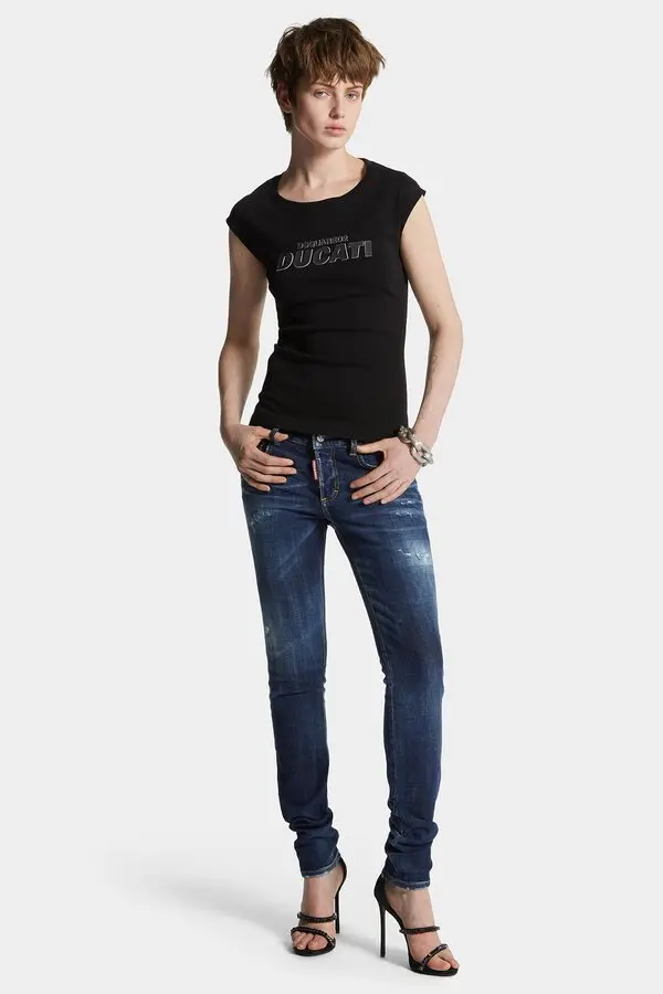 Dsquared2 Ducati X Leona Dark Wash Jeans