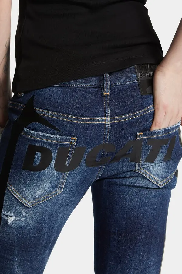 Dsquared2 Ducati X Leona Dark Wash Jeans