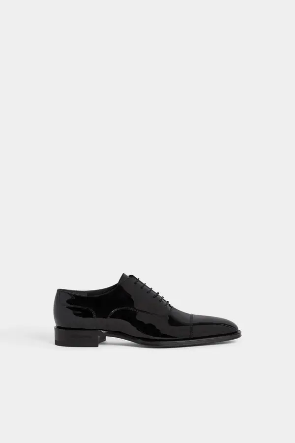 Dsquared2 Patent Leather Oxford Shoes - Black