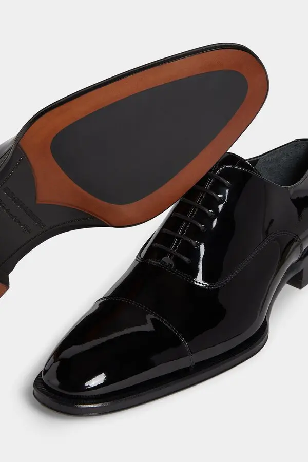 Dsquared2 Patent Leather Oxford Shoes