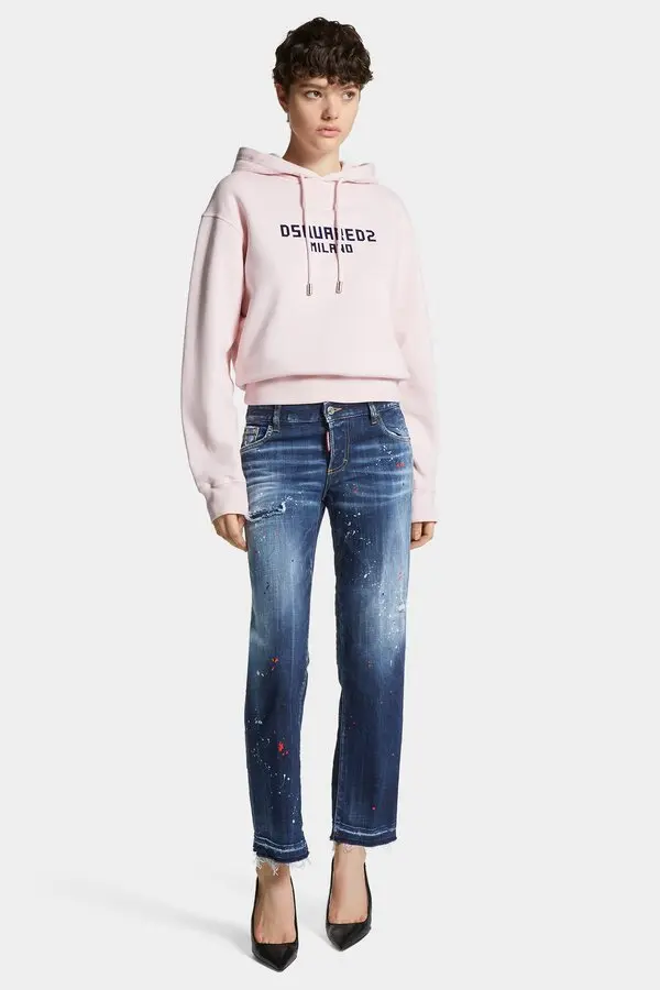 Dsquared2 Jenna Jeans Medium Wash With Spot Details