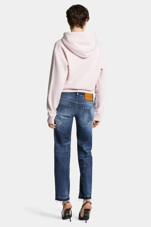 Dsquared2 Jenna Jeans Medium Wash With Spot Details