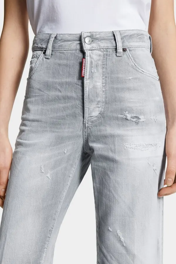 Dsquared2 Brushed Wash Boston Jeans - Grey