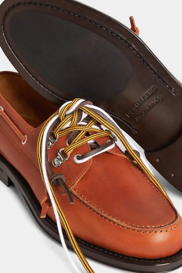 Dsquared2 Magliano Leather Boat Shoe