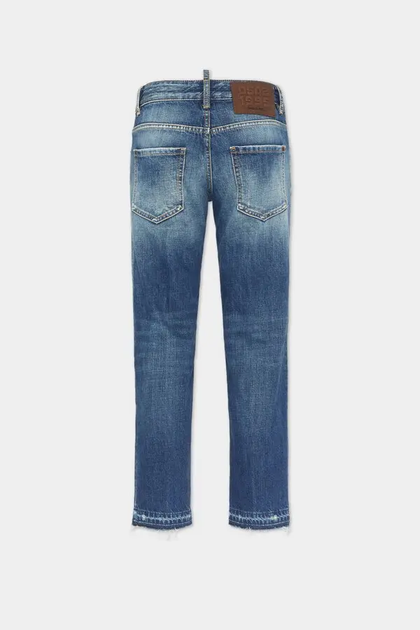 Dsquared2 Medium Wash Distressed Denim Jeans