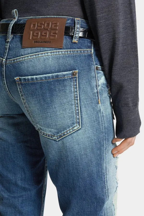 Dsquared2 Medium Wash Distressed Denim Jeans