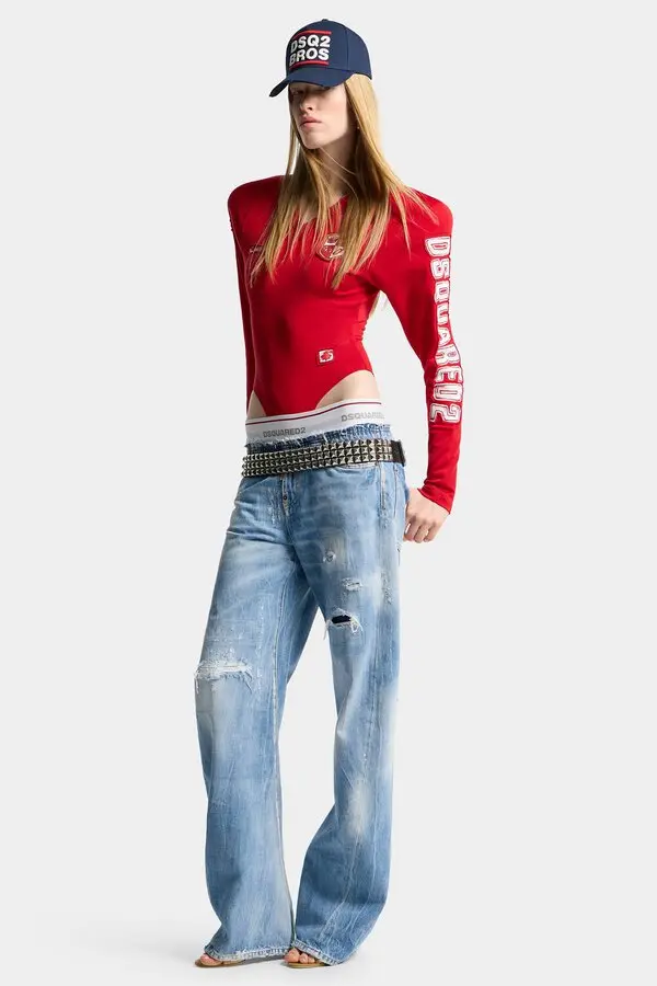 Dsquared2 Loose Twist Jeans - Blue