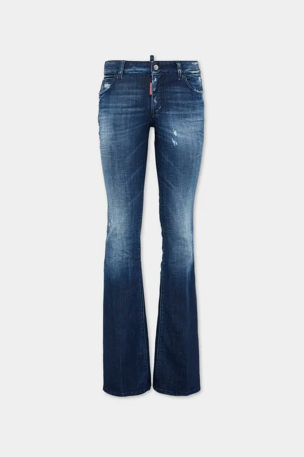 Dsquared2 Dark Wash Medium Waist Flare Jeans
