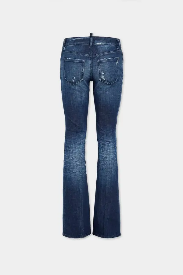 Dsquared2 Dark Wash Medium Waist Flare Jeans