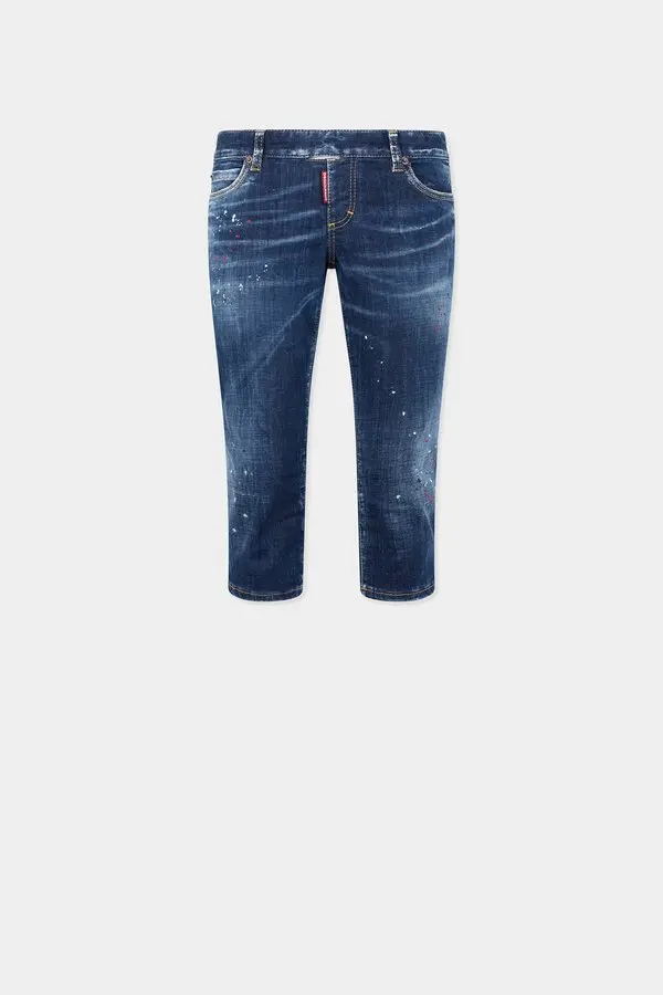 Dsquared2 Dark Unzipped Summer Jeans - Blue