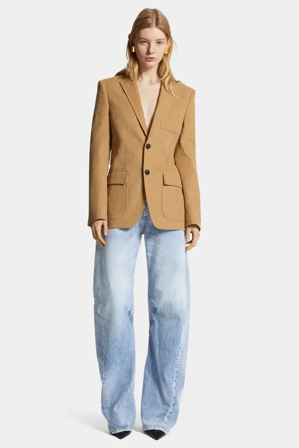 Dsquared2 Light Wash Twisted Jeans - Blue