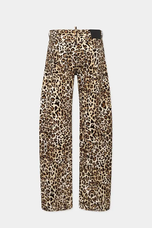 Dsquared2 Wild2 Printed Loose Fit Jeans